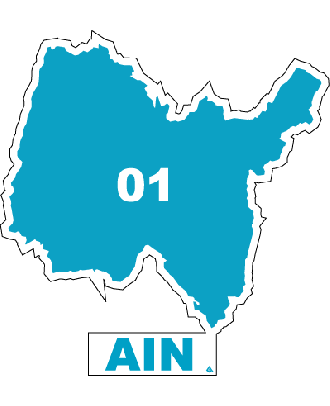 Autocollant 69 département du Rhône - Autosignalétique